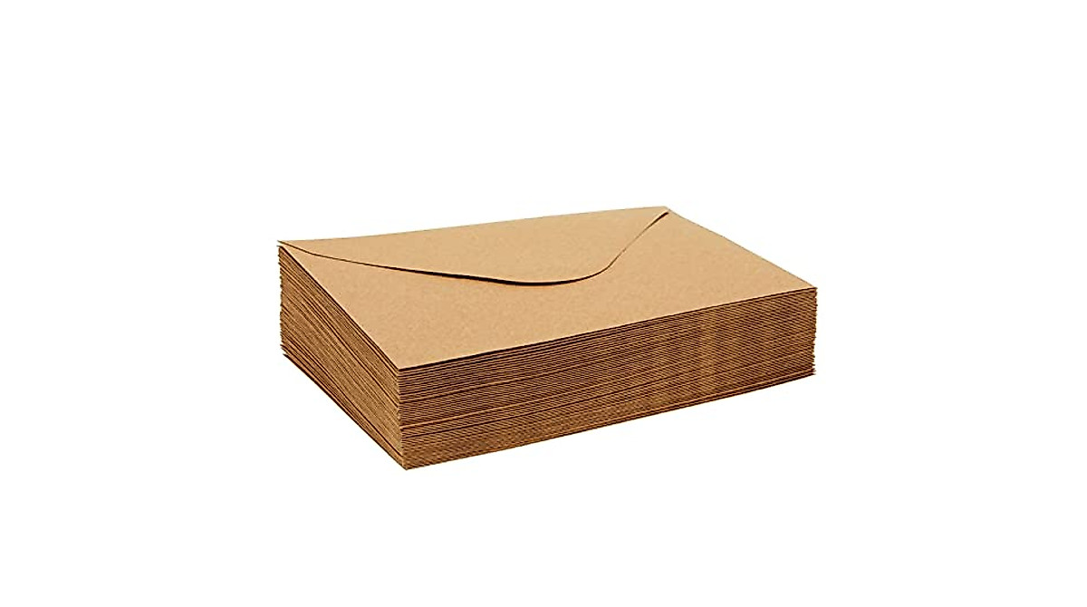50 Kraft 4x6 Envelopes for Invitations, Wedding, Party