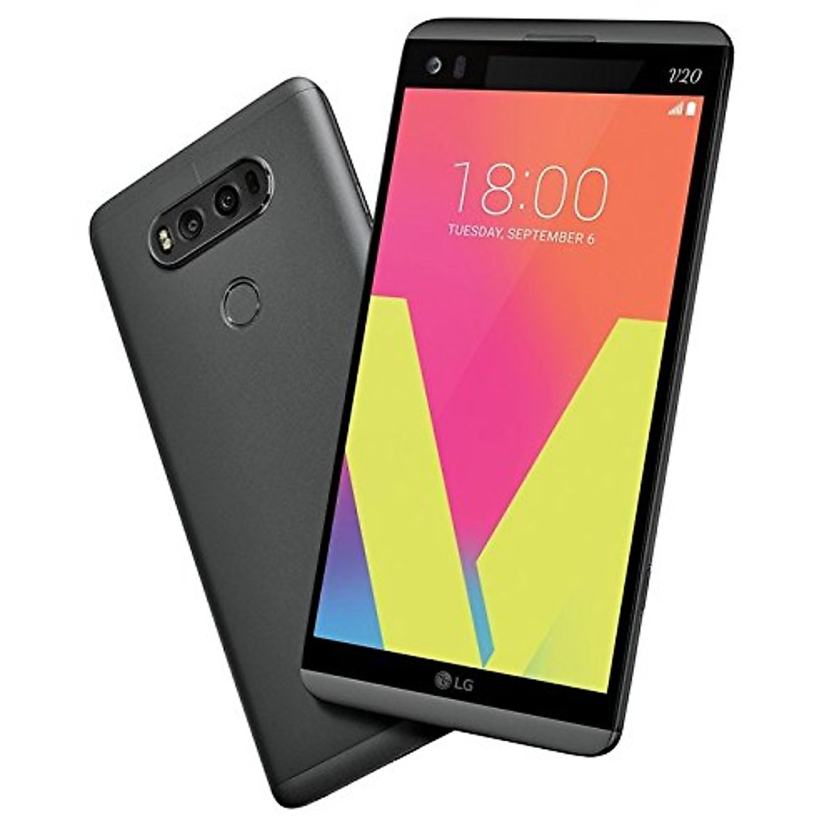 LG V20 H910a 64GB 5.7" IPS LCD Display Android Smartphone w/ Dual Rear Cameras (16MP+8MP) - Carrier Unlocked for all GSM Carriers Worldwide (Titan Gray)