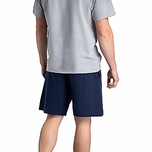 Fruit of the Loom Men's Eversoft Cotton Shorts with Pockets (S-4xl), 2 Pack-Navy