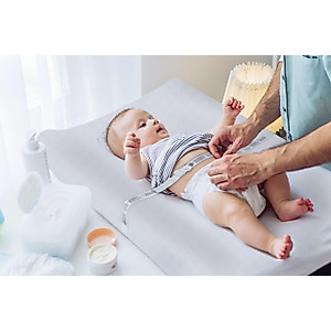 Delta Children Perry 3 Drawer Dresser with Changing Top, Moonstruck Grey