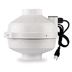 xyfair XYF Air PF-100 | Radon Mitigation Fan 4" 190CFM | Waterproof Duct Fan (Indoor/Outdoor)