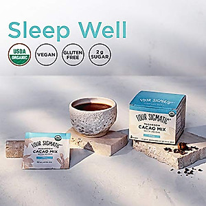 Mushroom Hot Cacao Mix by Four Sigmatic | Organic Reishi Mushroom Cacao Powder | Supports Stress & Sleep | Calm & Relax | Organic Cacao, Reishi, Cinnamon & Cardamom | Vegan & Gluten-Free | 10 Count