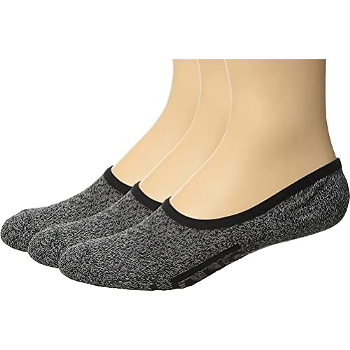 Vans | Classic Super No-Show Socks - Black Heather, Medium (6.5-9)