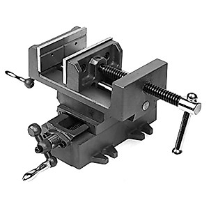 WEN Cross Vise, 4.25-Inch with Compound Slide for Mills and Drill Presses (CV414),Black