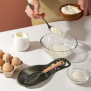 Spoon Rest Vintage Metal Kitchen Spoon Rest, Cast Iron for Cooking Home Decor, Coffee Gold Color