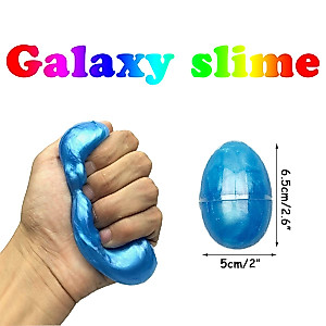 Jofan 12 Pack Slime Eggs Toys Easter Eggs for Kids Girls Boys Easter Basket Stuffers Gifts Party Favors