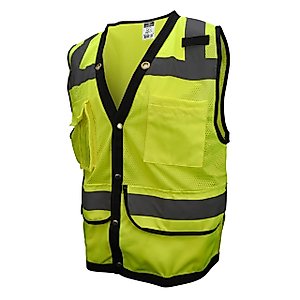 Radians mens Industrial Safety Vest, Safety Green, X-Large US