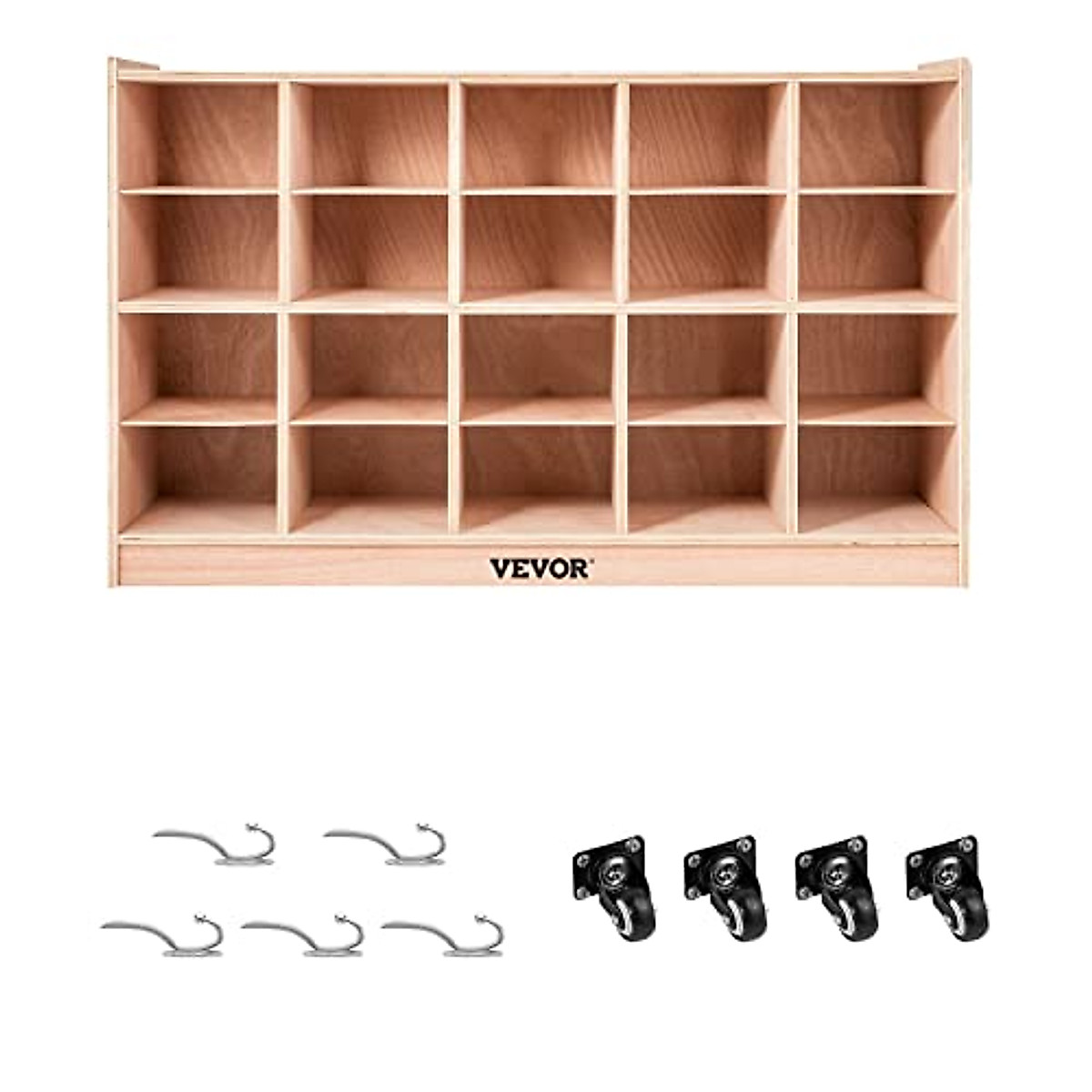 Happybuy 20-Section Cubbies for Classrooms, Cubby Storage Cabinet, Classroom Cubbies, Compartment Storage Cabinet, Classroom Furniture for Home, School, Kindergarten