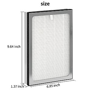 2 Pack MA-25 Replacement Filter -H13 True Hepa Filter Compatible for MA-25 Machine include(MA-25 B1/S1/W1/B2/S2/W2)-help immensely with respiratory issues and allergies and pets family.
