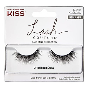 Kiss Lash Couture Faux Mink Little Black Dress (Pack of 2)