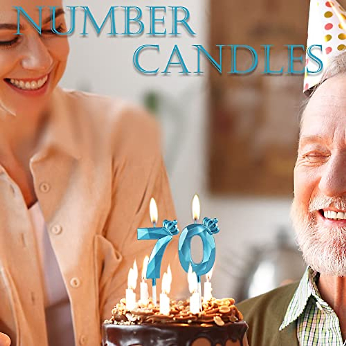 Number 30 Candles with Crown, 30th Birthday Candles, Pink Birthday Candles for Cake, 3D Design Cake Topper for Birthday Party Wedding Anniversary Celebration Decorations Supplies