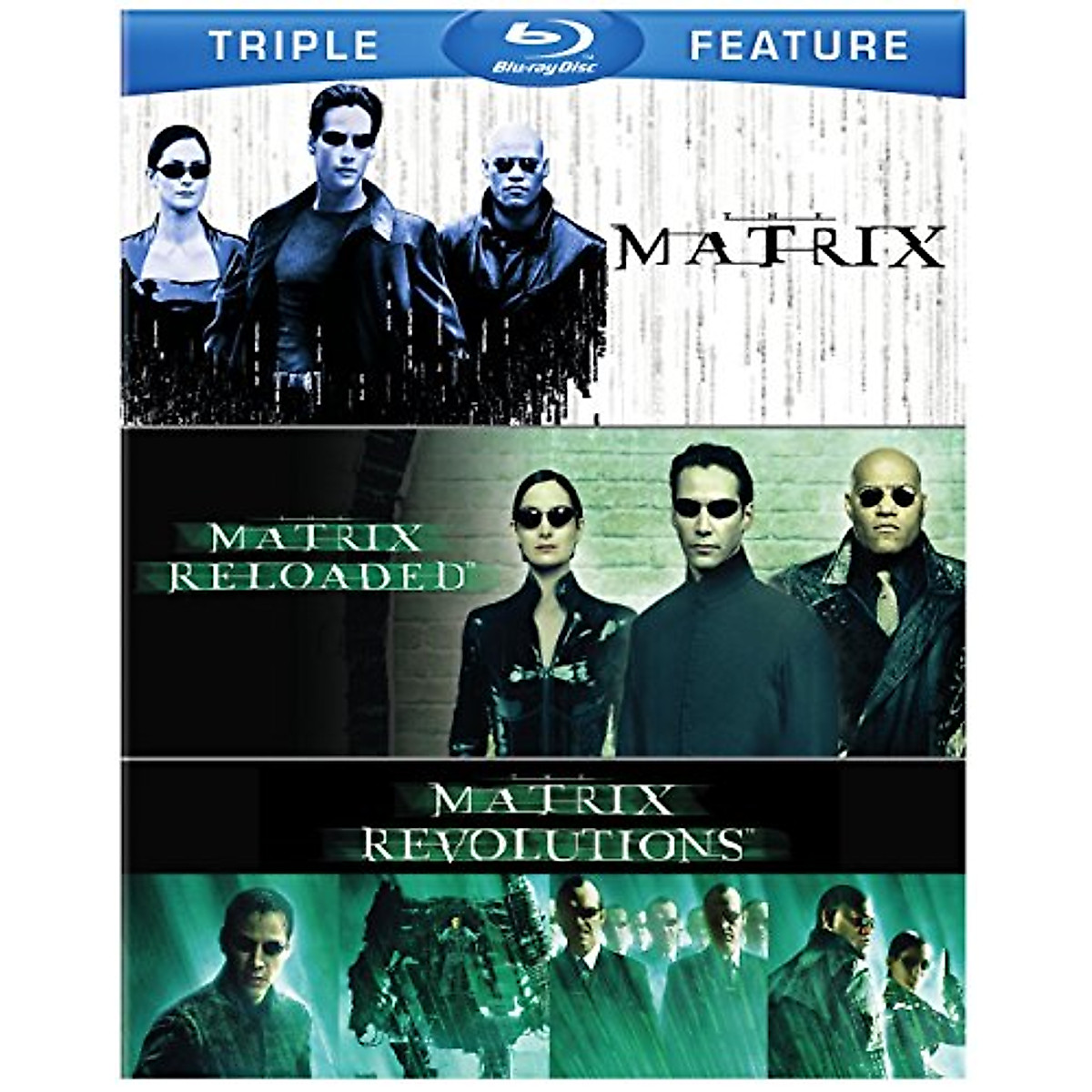 The Matrix Triple Feature (The Matrix / The Matrix Reloaded / The Matrix Revolutions) [Blu-ray]