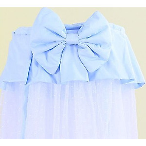 JOYLIFE Baby Netting Baby Toddler Bed Crib Dome Canopy Netting (Blue)