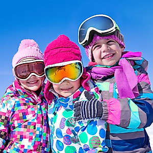 Supertrip Kids Ski Goggles, Anti-Fog Snow Snowboard Goggles for Kids Boys Grils Youth Age 5-15