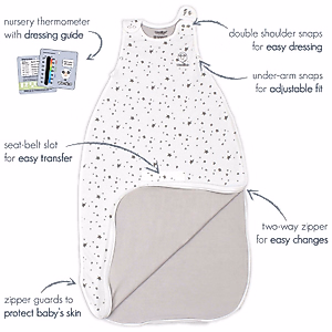 Woolino Merino Wool Ultimate Baby Sleep Sack - 4 Season Baby Wearable Blanket - Two-Way Zipper Adjustable Sleeping Bag for Babies and Toddlers - Universal Size (2-24 Months) - Sage