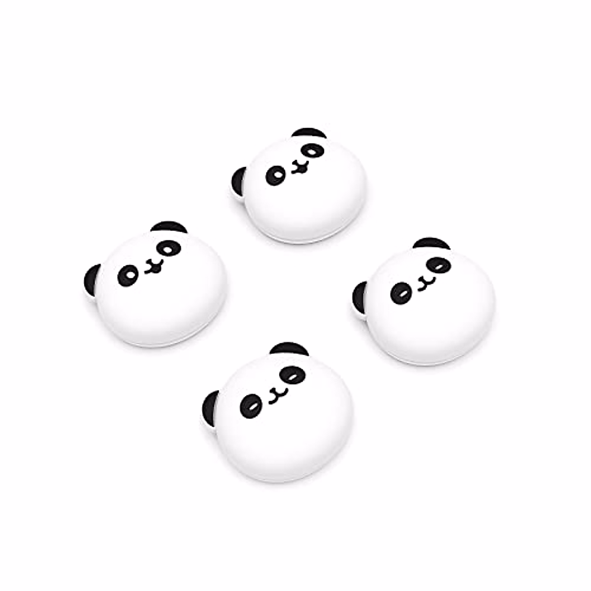 PlayVital Cute Thumb Grip Caps for ps5/4 Controller, Silicone Analog Stick Caps Cover for Xbox Series X/S, Thumbstick Caps for Switch Pro Controller - Chubby Panda