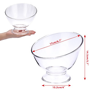 ELLDOO Clear Coffee Pod Holder, Plastic K Cup Holder Capsule Creamer Organizer, Candy Dish Fruit Jar Container Salad Bowl for Counter, Coffee Bar, Kitchen, Breakroom