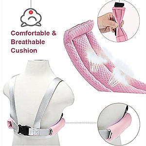 OFUN Toddler Leash for Walking, Anti Lost Wrist Leash for Child Safety, Toddler Safety Harness Leash, Kids Leash Harness for Girls 6.6ft, Pink