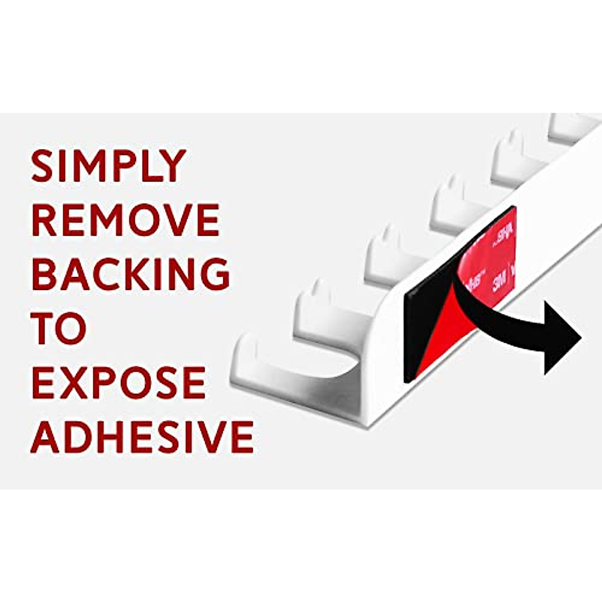 Storage Theory Food Pouch Hanger Organizer for Kitchen Pantry, Cabinet and Refrigerator - Peel and Stick Storage for Applesauce, Yogurt, Baby Food Pouches - 6 pk