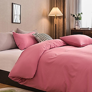 Yellow Duvet Cover Cotton Duvet Cover 100% Washed Cotton (80x90 Inch) Full Duvet Cover with Zipper Closure Kids Duvet Cover Soft Breathable