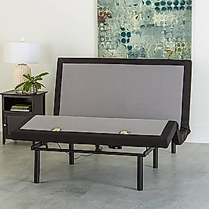 GhostBed Adjustable Bed Frame & Power Base with Wireless Remote - Zero Gravity & Massage Settings, USB Ports, Queen