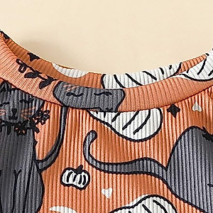 Infant Halloween Sweatshirts Oversized Shirts Oversized Waffle Knit Sweater Bodysuit Pullover Infant Halloween Onesie