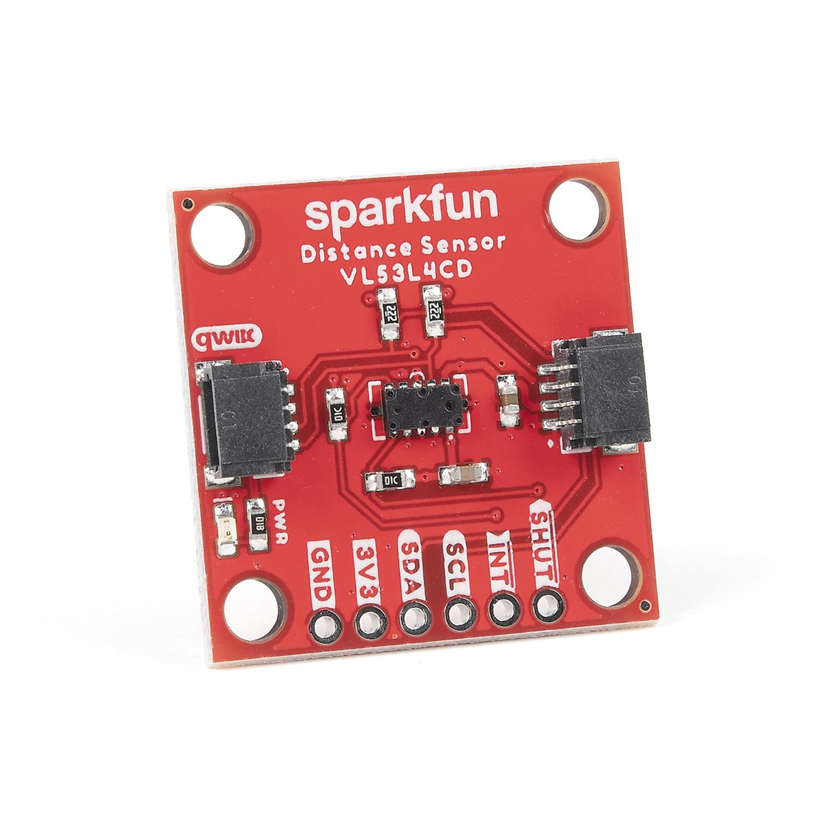 SparkFun Distance Sensor - 1.3 Meter, VL53L4CD (Qwiic) - 1mm to 1300mm Measurement Distance - 1 Millimeter Precision Resolution with Around +/-7mm Accuracy - 2.6V to 3.5V Power Requirement