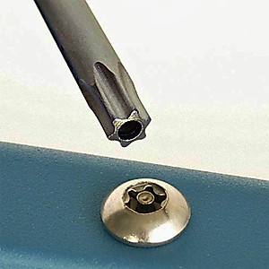 COMOK 10pcs 50mm Long 1/4 Inch Hex Shank T20 Torx Head Magnetic Screw Driver Bit Set Security Tamper Proof Star 6 Point Screwdriver Kit Tools