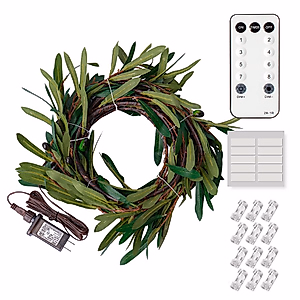 Yepdin Artificial Vine for Indoor Decoration, Home Office Living Room Fake Plants Oliver Tree Lights, 120 LED Lights for Wall or Desktop Decoration,Z280