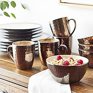 Gourmet Basics by Mikasa Anastasia Cream 16-Piece Dinnerware Set, Assorted