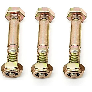 (3/Pack) 51001500 51001 Snow Blower Shear Pin Bolts and Nuts Replacement Ariens Rotary John Deere AM136890 AM122156