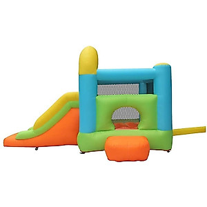 Castle Bouncer with Slide Inflatable Castle Playground Equipment Children's Play House Indoor and Outdoor Small Trampoline Inflatable Bouncy Castle