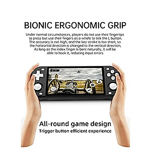 Petforu POWKIDDY RGB10 MAX 2 Handheld Games Console 5-inch (17000 Games 128G Black)