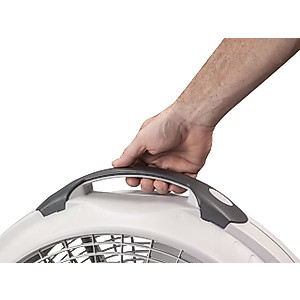 20" Air Circulator Wind Machine, 3-Speed Floor Fan with Pivoting Head, A20301, Gray