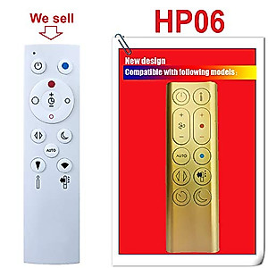 YING RAY Replacement Remote Control for Dyson Pure Hot+Cool Cryptomic HP06 Purifying Heater Fan (Gunmetal Bronze)(White Gold)