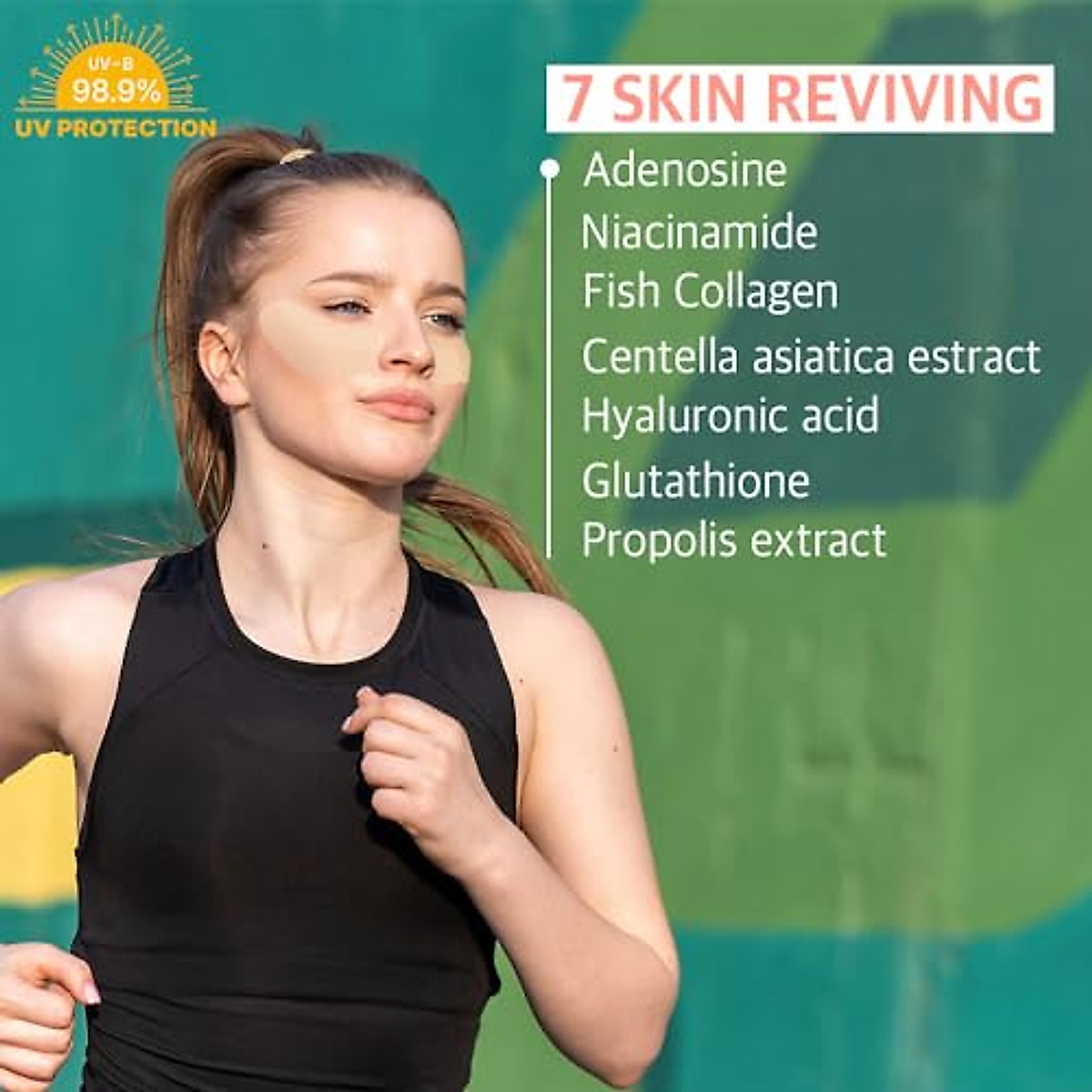 BLOCK&CARE Golf Patches for Sun Protection UV Protection Facial Patches for Outdoor Activities 5Pairs of Sunblock Gel Patches with Skincare Ingredients. (1 PACK, Petit Golf Patch (Medium))