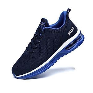 Lamincoa Womens Walking Shoes Lightweight Running Shoes Women’s Tennis Shoes Non Slip Air Shoes Breathable Mesh Air Cushion Sneakers for Gym Workout Sports RoyalBlue