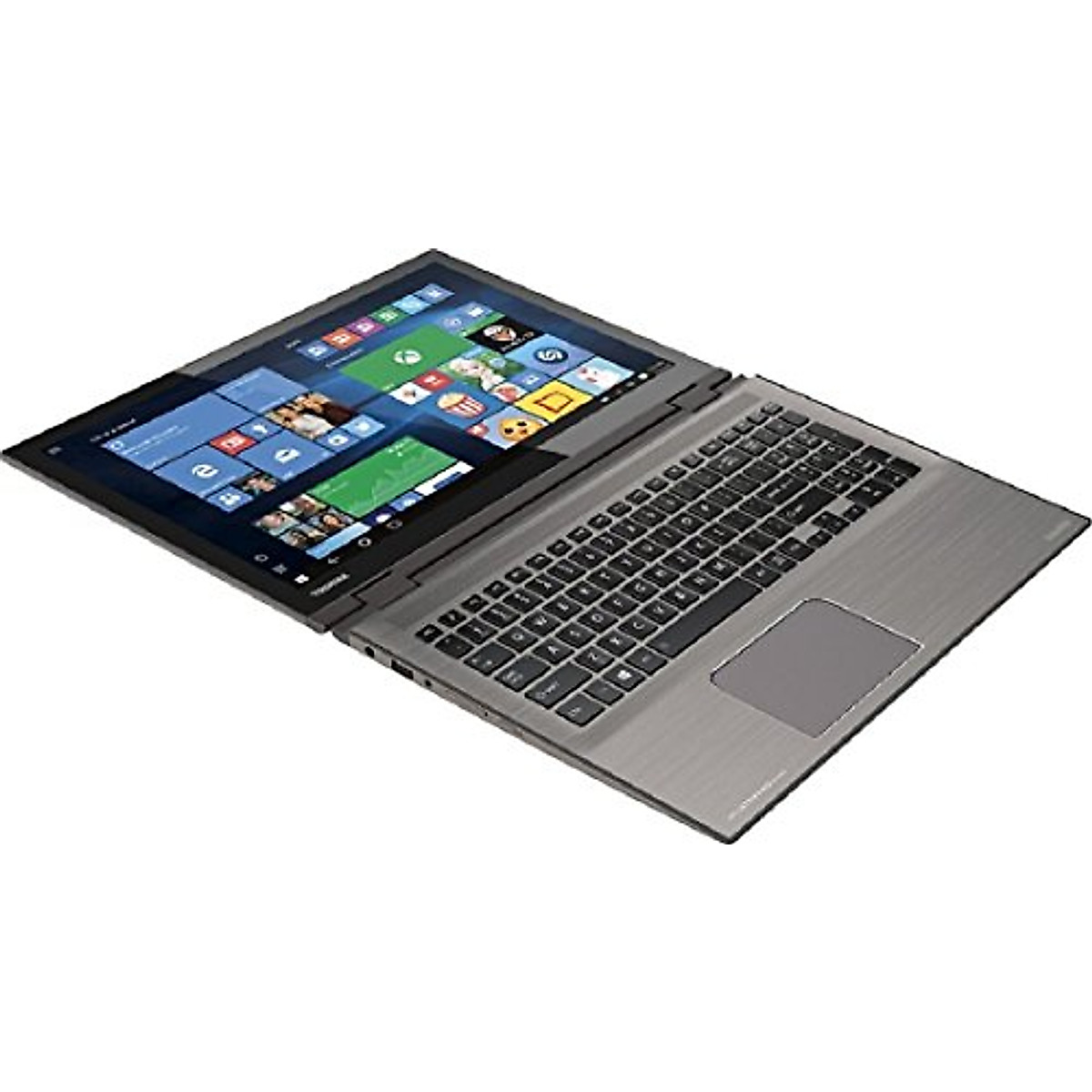 Toshiba - Satellite Radius 2-in-1 15.6" 4K Ultra HD Touch-Screen Laptop - Intel Core i7 - 12GB Memory - 1TB Hard Drive - Carbon Gray