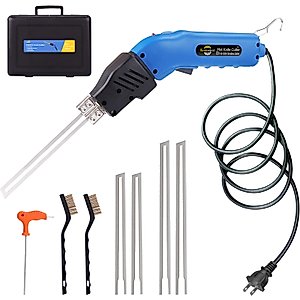 Komsepor Foam Cutter Electric Hot Knife Styrofoam Cutter Foam Cutting Tool Air Cooled Hot Knife Foam Cutter 200W 110-120V (4 Blades) for EPP, EPS, XPS, EVA, EPE, PU, KT Board, Sponge