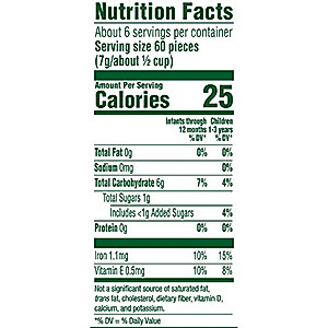 Gerber Baby Snacks Organic Puffs, Cranberry Orange, 1.48 Ounce (Pack of 6)