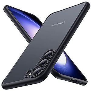 Meifigno Magic Series Samsung Galaxy S23 Plus 6.6" Case - Military Grade Drop Protection, Silky Touch Translucent Matte, Black