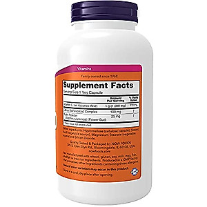 NOW Supplements, Vitamin C-1,000 with 100 mg of Bioflavonoids, Antioxidant Protection*, 250 Veg Capsules