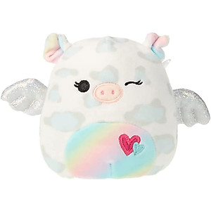 Squishmallows 4.5" Valentines Charaka The Pig with Wings and Heart