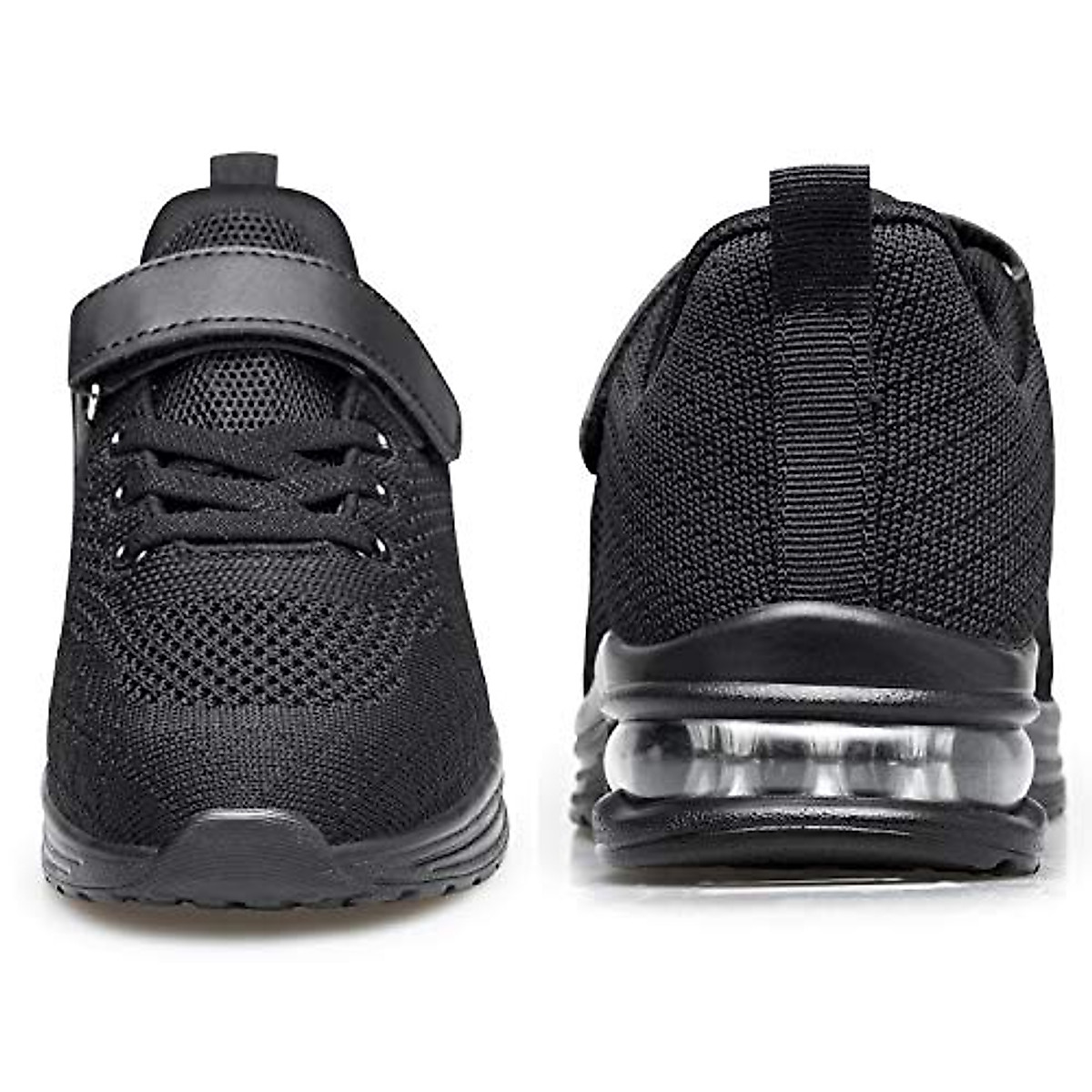 Anlarach Kids Toddler Shoes Boys Girls Athletic Running Shoes Air Cushion Sneakers for Toddler 6 allblack