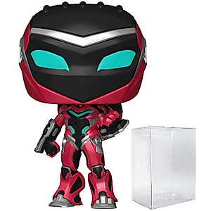 POP Marvel: Black Panther: Wakanda Forever - Ironheart MK 2 Funko Vinyl Figure (Bundled with Compatible Box Protector Case), Multicolored, 3.75 inches
