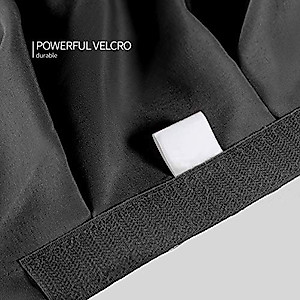 Surmente Tablecloth 14 ft Polyester Table Skirt for Weddings, Banquets, or Restaurants(Black) … …