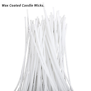 MILIVIXAY 100 Piece 10 inch Candle Wicks-Pre-Waxed-Candle Wicks for Candle Making.