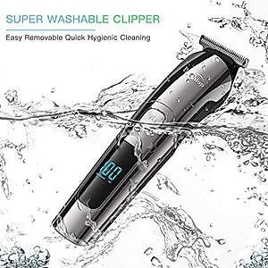 Brightup Beard Trimmer for Men - 18 Piece Beard Grooming Kit with Hair Clippers, Hair Trimmer, Electric Razor - IPX7 Waterproof Mustache, Face, Nose, Ear, Balls, Body Shavers - Mens Gifts, FK-8688T