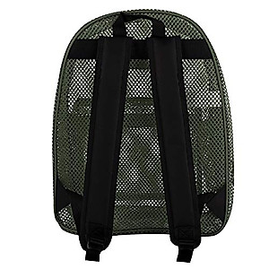 Summit Ridge Mesh Backpacks for Kids, Adults, School, Beach, and Travel, Colorful Transparent Mesh Backpacks with Padded Straps Large