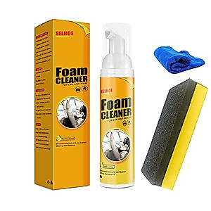 Multifunctional Car Foam Cleaner, Foam Cleaner All Purpose, Foam Cleaner for Car, Shima Foam Cleaner, Powerful Stain Removal Kit for car and House Lemon Flavor (100ml, 1pcs)